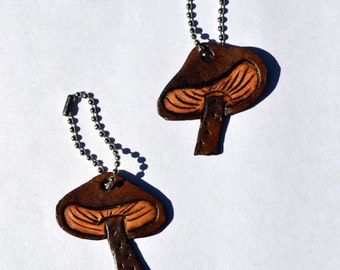 Mushroom Keychain - Etsy