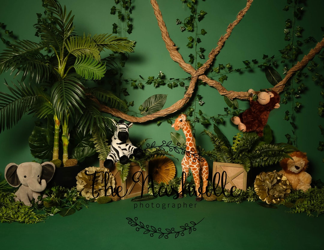 Jungle Safari Theme Digital Backdrop Download Only - Etsy UK