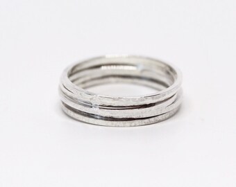 Sterling silver stacking rings | Etsy
