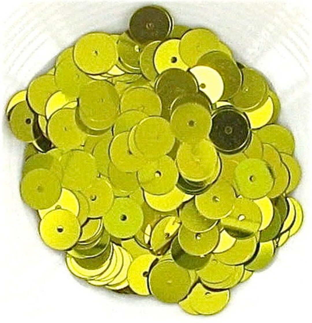 Flat Chartreuse Metallic Metallic 8mm Approximently 1000 - Etsy UK