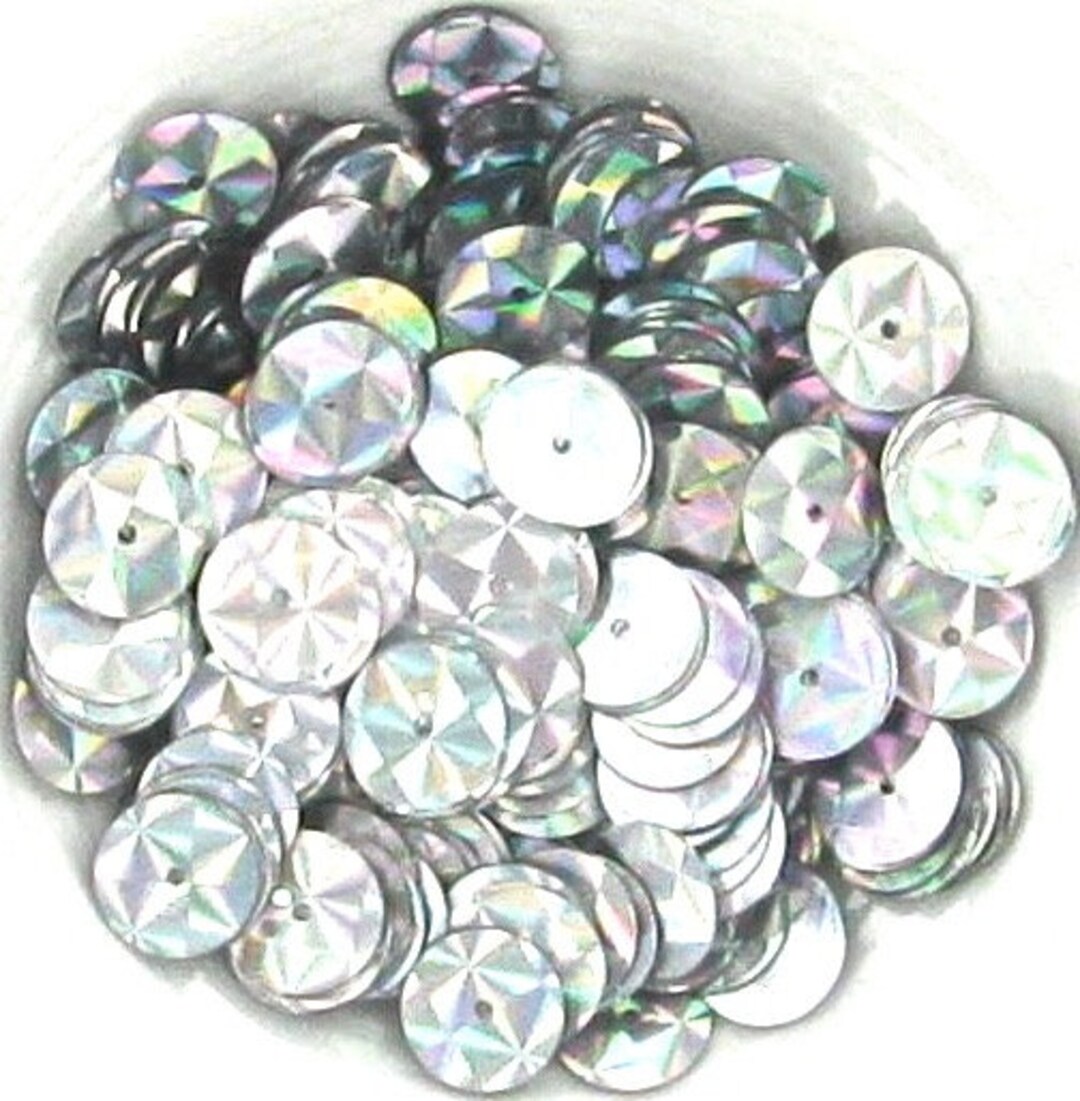 Flat Silver Prism 6mm, 8mm, or 10mm, Approximently 1000 Center Hole ...