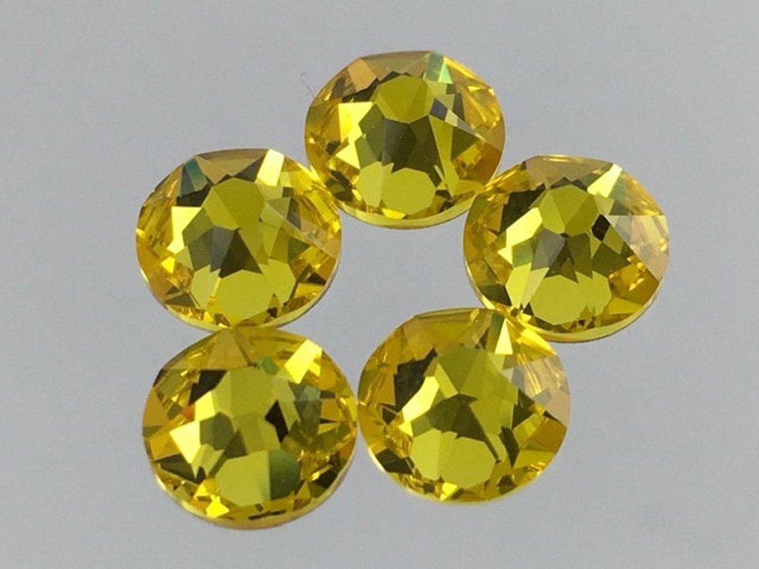 Citrine Swarovski Rhinestones Sizes 34SS, 30SS, 16SS, 14SS, 12SS, 9SS ...