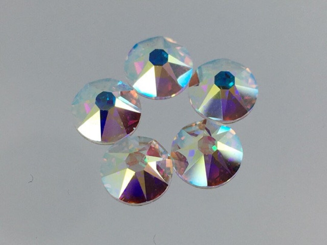 Crystal AB Flat Back Swarovski Rhinestones Sizes 34SS 1/2 Gross ...