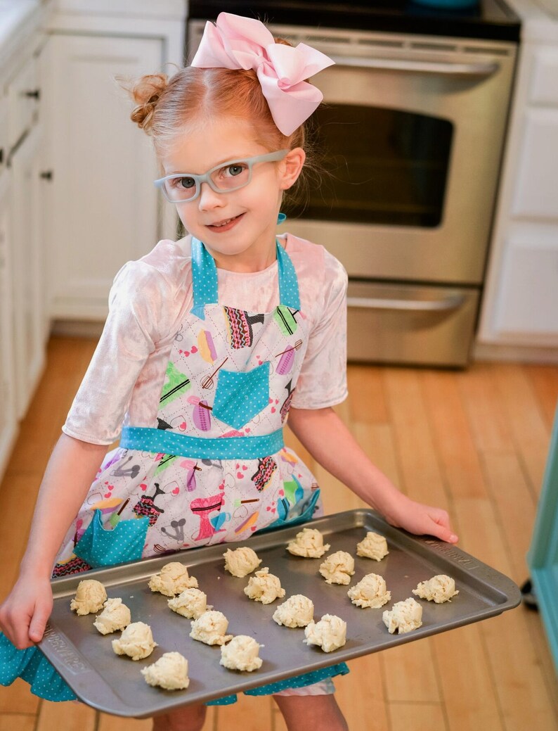 Kitchen Utensil Apron, Children Apron, Toddler Apron, Girl Apron ...