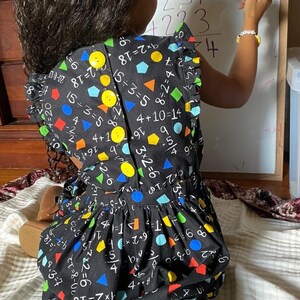 Toddler Back to School Dress, Girls BTS Dress, Toddler Math Dress, Girl ...