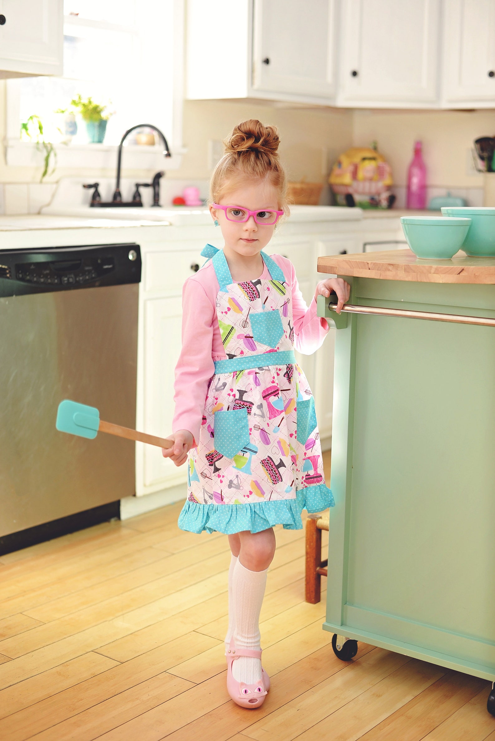 Kitchen Utensil Apron Children Apron Toddler Apron Girl - Etsy UK