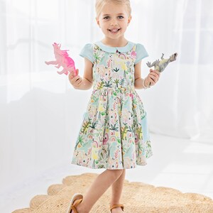 Dinosaur Dress, Girly Dino Dress, Toddler Dino Dress, Girls Dino Dress ...