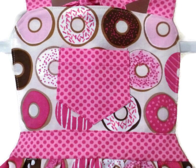 Donut Apron, Children Apron, Toddler Apron, Girl Apron, Baking Apron ...