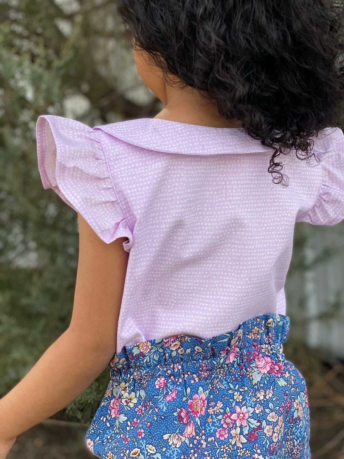 Toddler Top Girls Top Summer Top Flutter Sleeve Top | Etsy