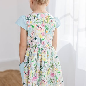 Dinosaur Dress, Girly Dino Dress, Toddler Dino Dress, Girls Dino Dress ...
