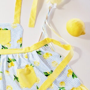 Toddler Lemon Apron, Girls Lemon Apron, Lemon Apron, Fruit Apron ...