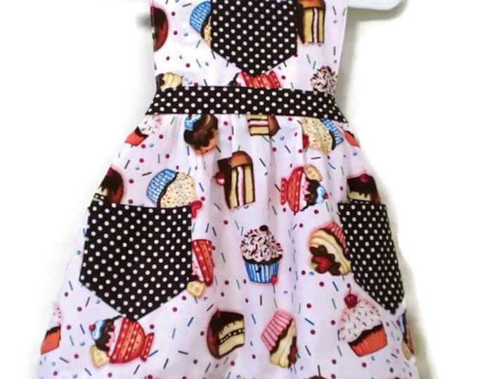Dessert Apron, Children's Apron, Little Girls Apron, Cooking Apron ...