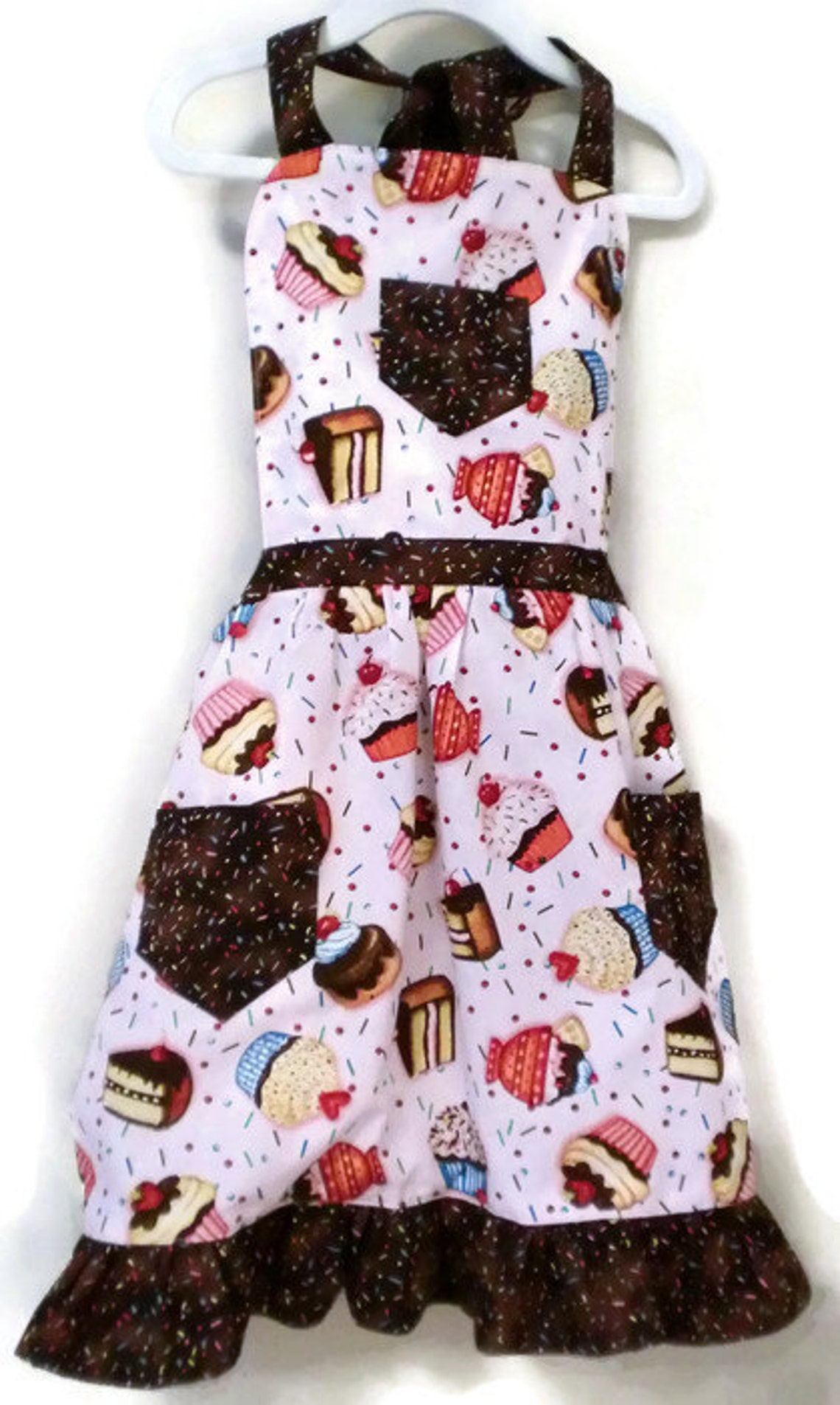 Dessert Apron, Children's Apron, Little Girls Apron, Cooking Apron ...