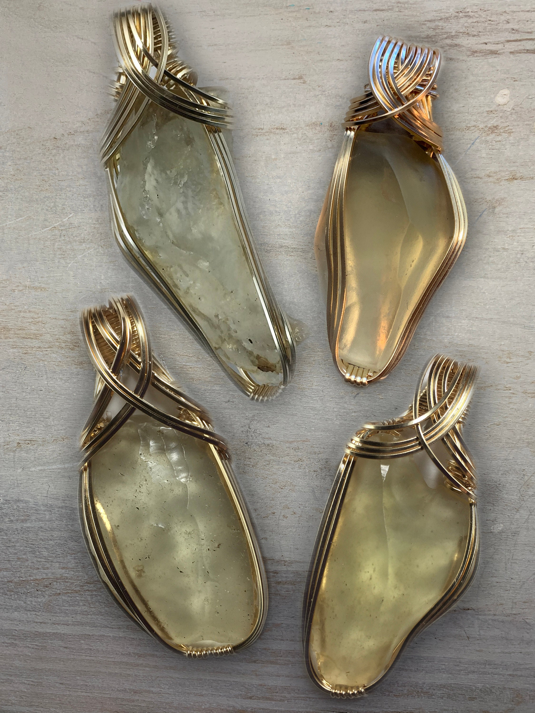 Genuine Libyan Desert Glass Necklace Pendant 14K Gold Filled Ancient ...