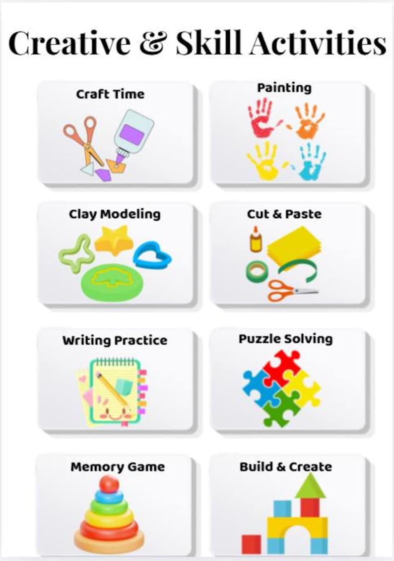 Kids Daily Routine Cards | Visual Schedule, Chore Charts (digital ...