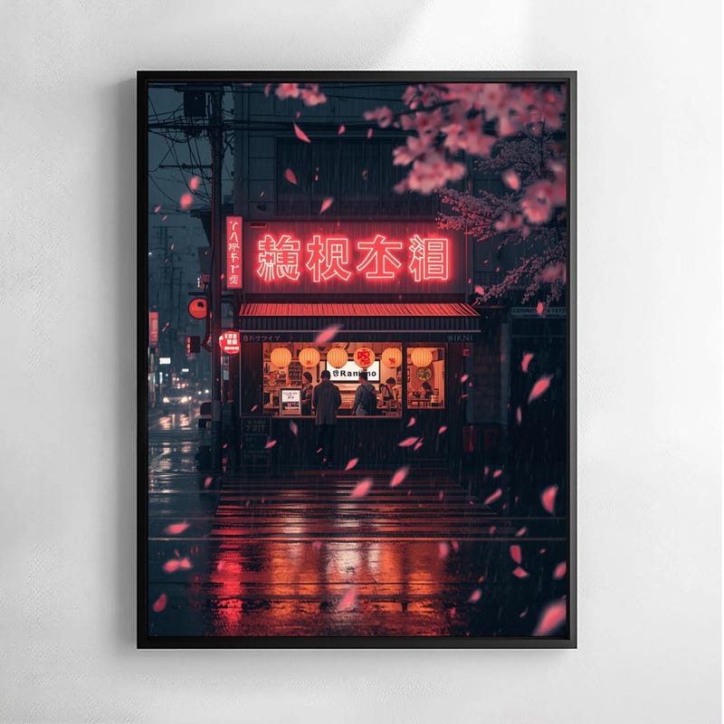 Cyberpunk Sakura Poster - Etsy