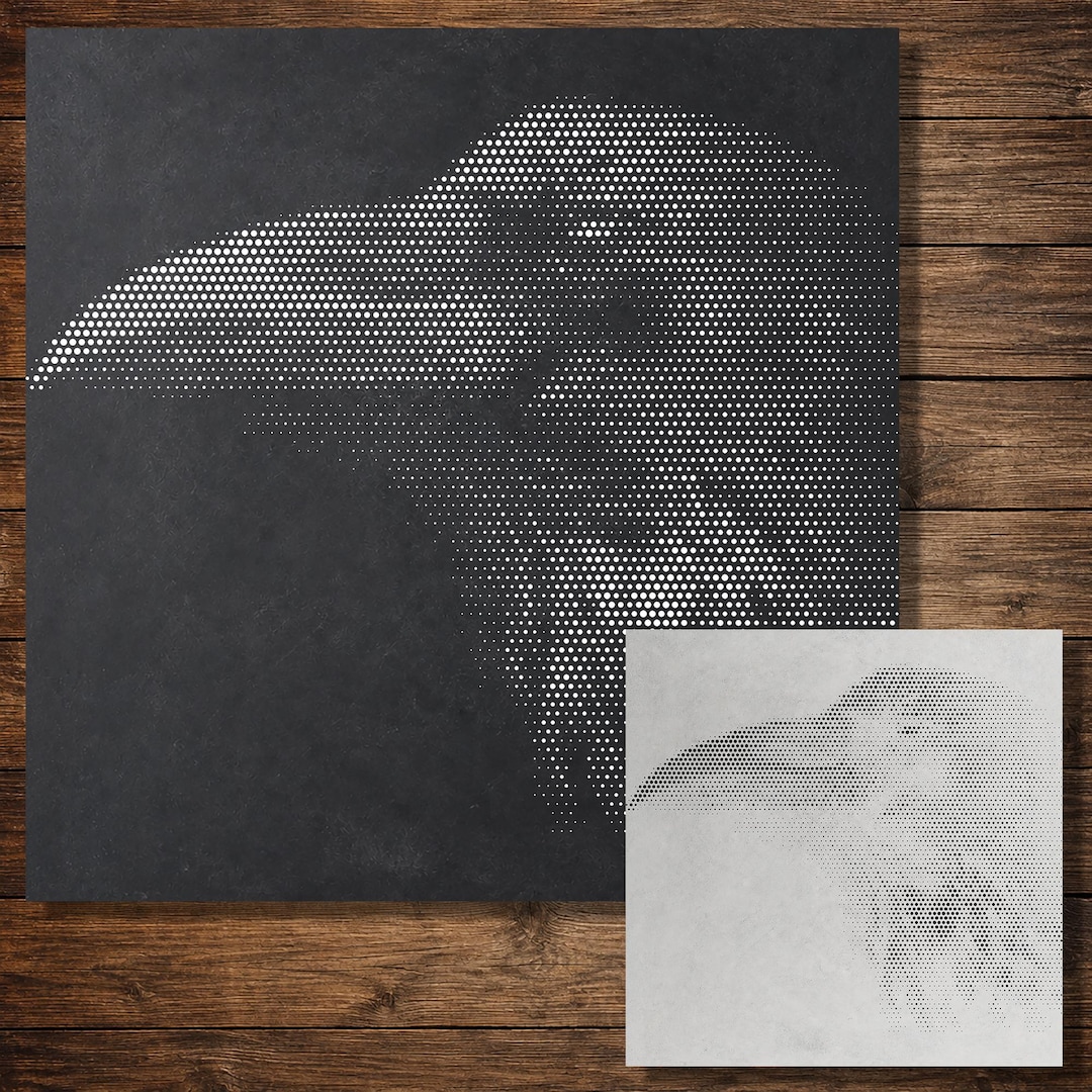 Realistic Crow Stencil SVG, Laser Cut Animal Wall Art (digital Download ...