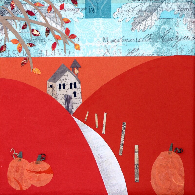 Fall Mixed Media Canvas - Etsy