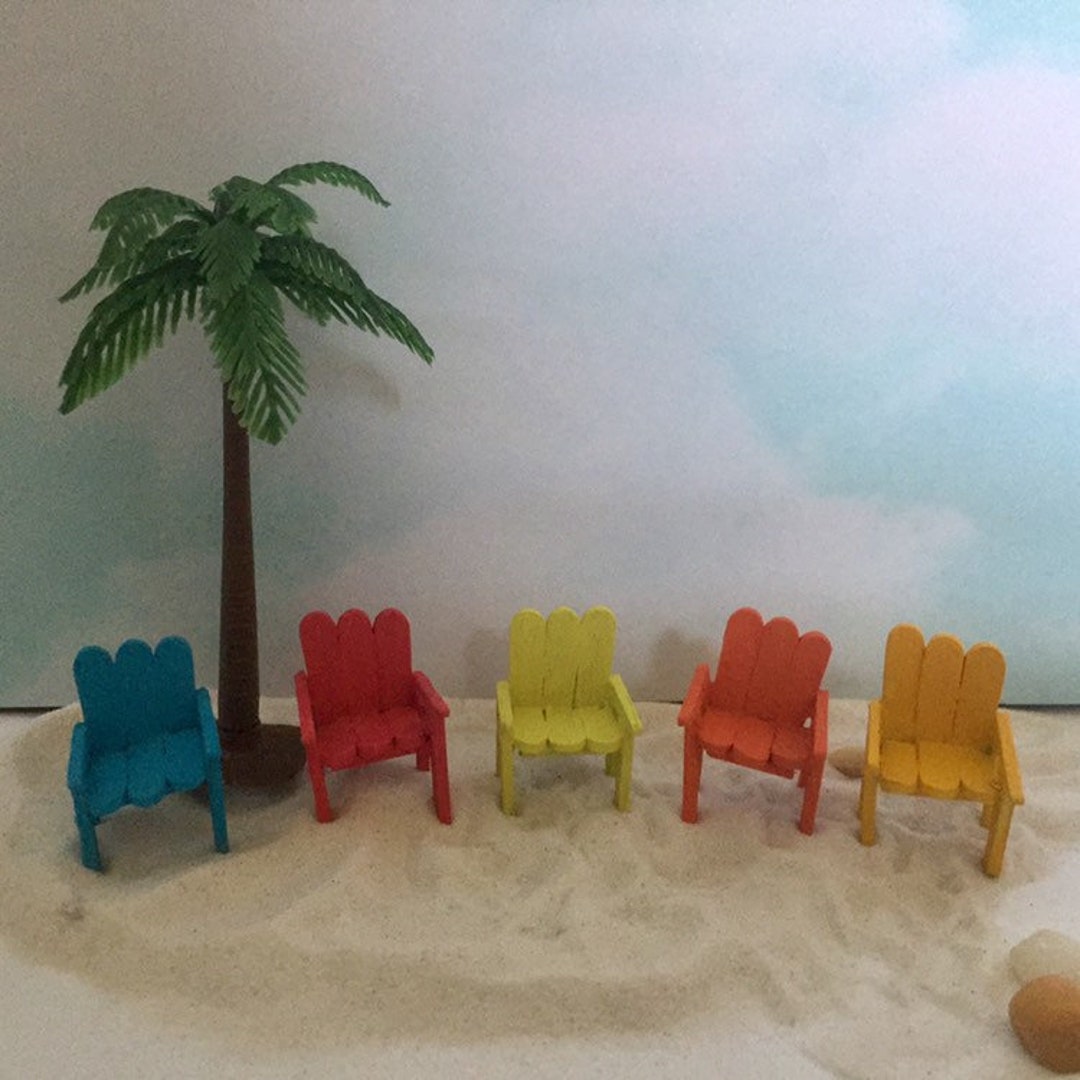 Miniature Chair, Adirondack Chair, Beach Chair, Dollhouse Chair ...