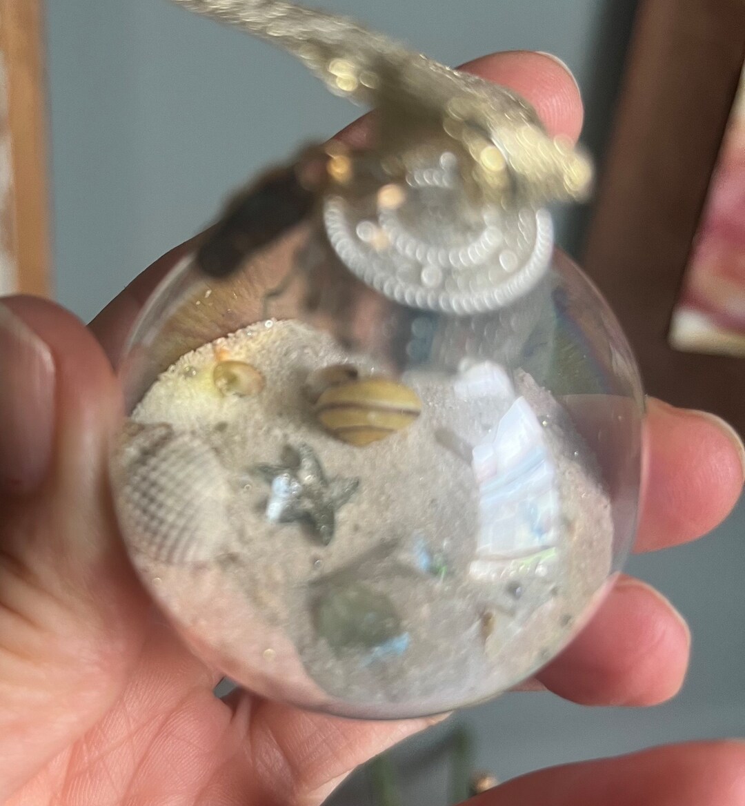 Siesta Key Sand Christmas Ornament: Seashells & Starfish - Etsy