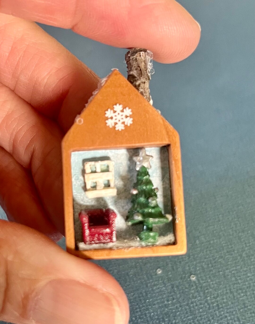 Miniature Christmas, Miniatures, Room Diorama, Miniature Christmas Tree ...