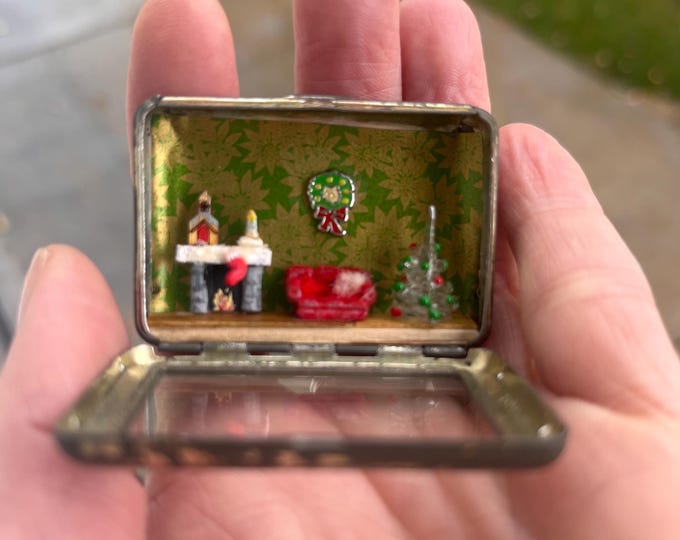 Miniature Christmas, Christmas Decoration, Shadow Box, Holiday ...