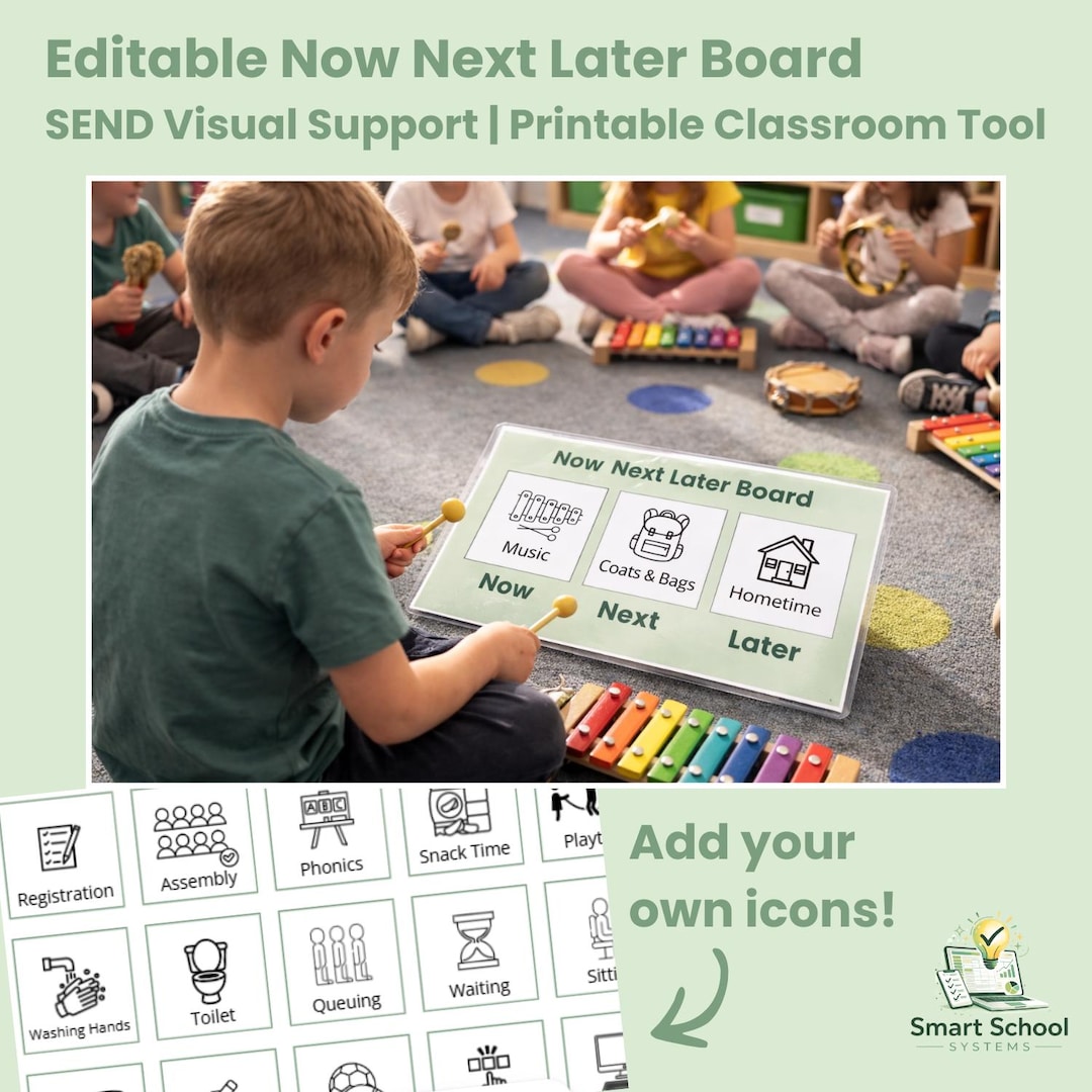 Now Next Later Board | SEND Visual Schedule | Autism Classroom Routine ...
