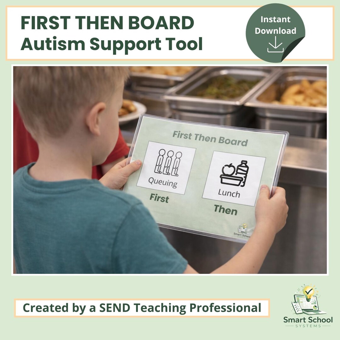 First Then Board Printable | Visual Schedule for Autism | SEND ...