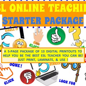 ESL Online Teacher - Props Starter Package (VIP Kid, Palfish, Q Kid ...