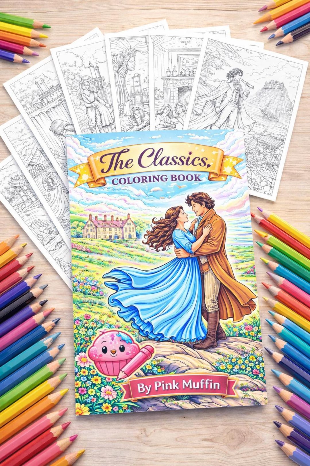 Classic Literature Coloring Book Printable, 25 Bookish Coloring Pages ...