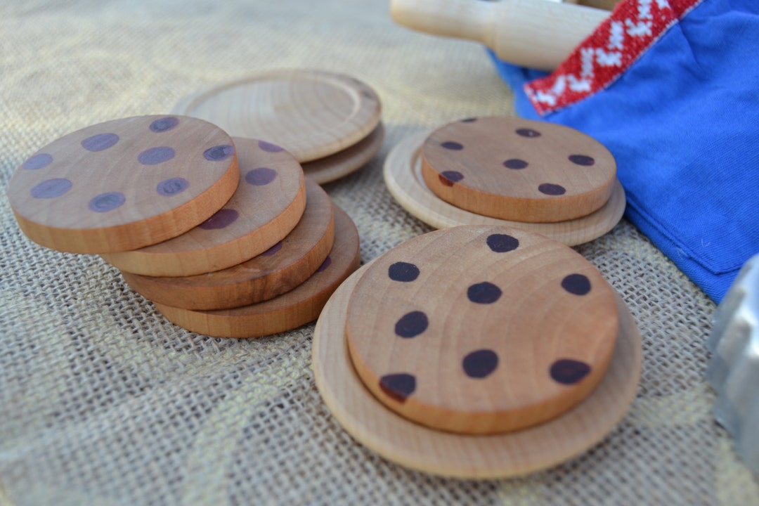 Wooden Cookies With Plates Sealed With Beeswax Polish for the Waldorf ...