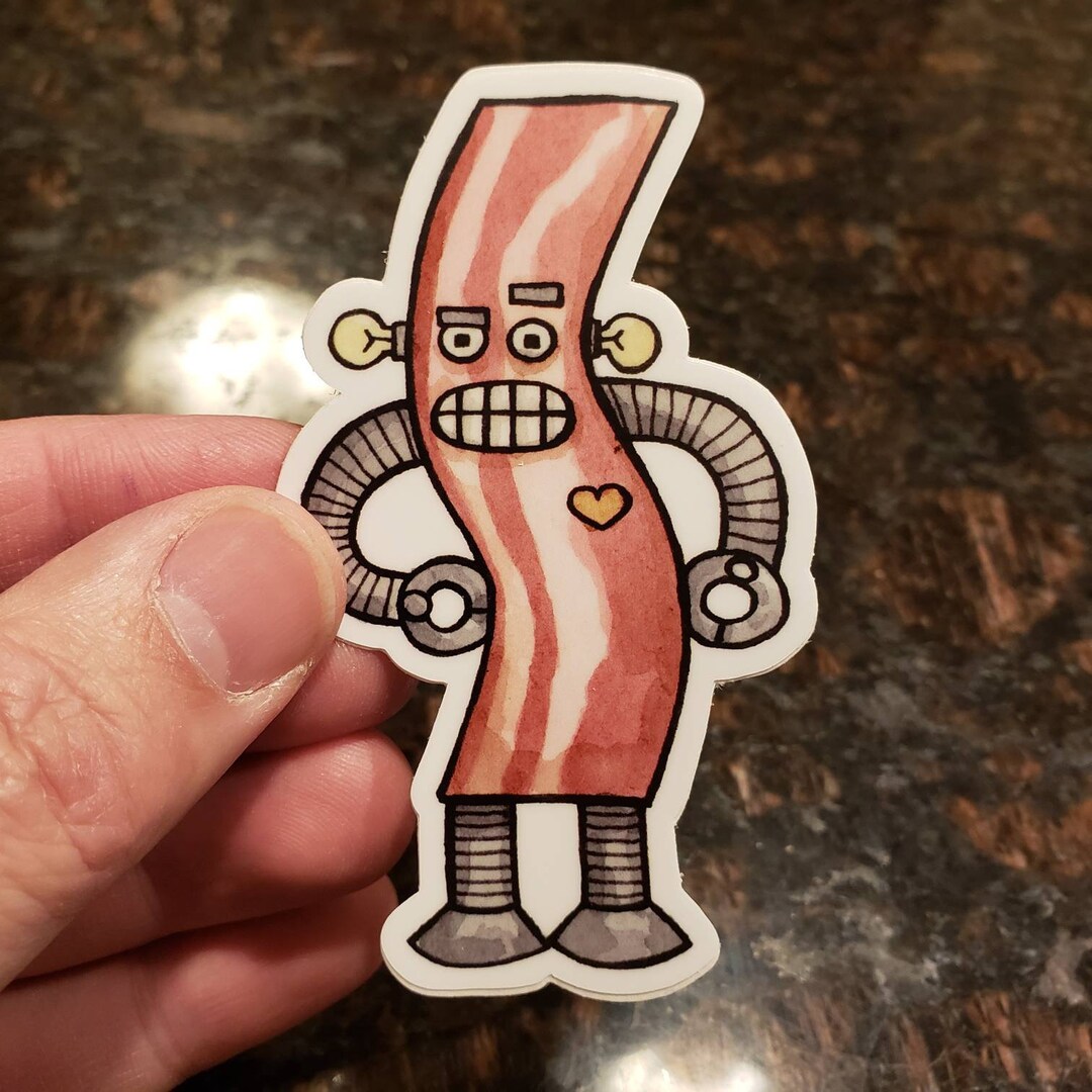 Bacon 8,5 cm Vinyl Sticker - Etsy Österreich