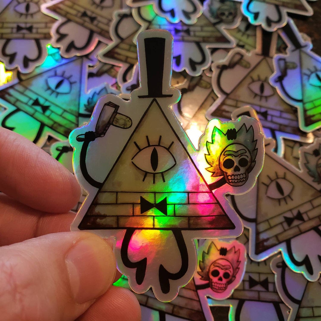 Bill Cipher 3 Inch Holographic Vinyl Sticker - Etsy