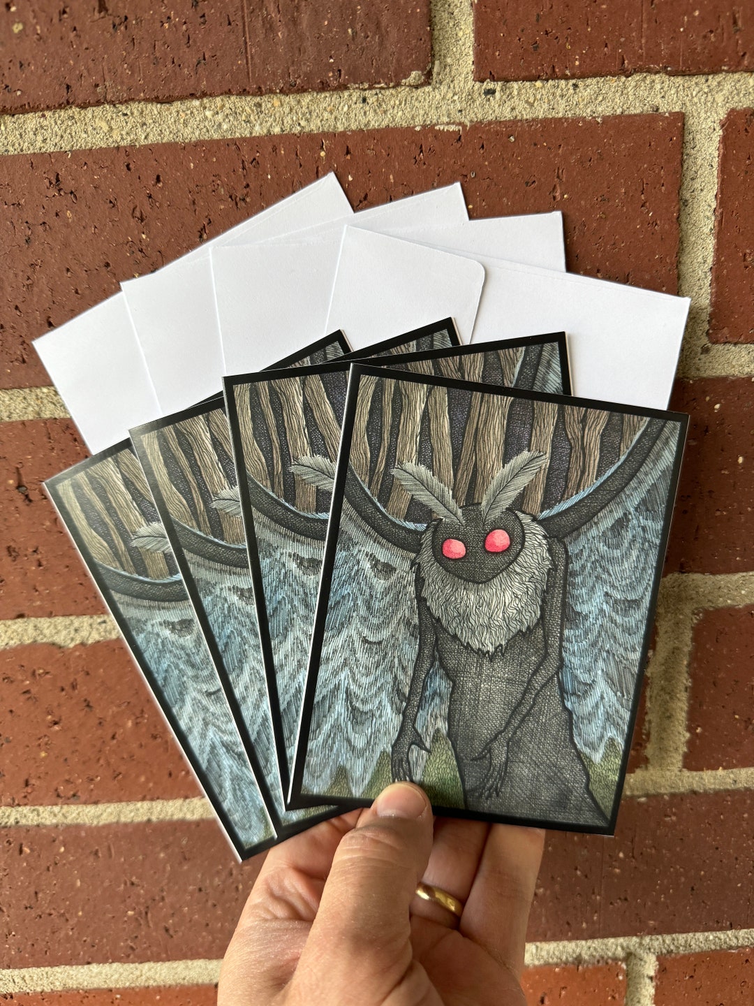 Mothman- Greeting Cards and Envelopes - Etsy