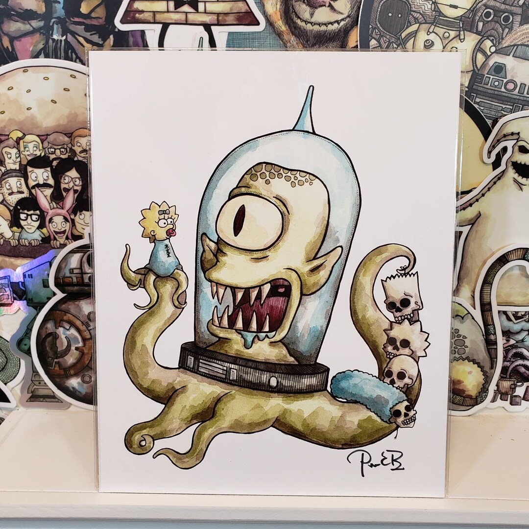Kang Simpsons 8x10 Signed Print - Etsy