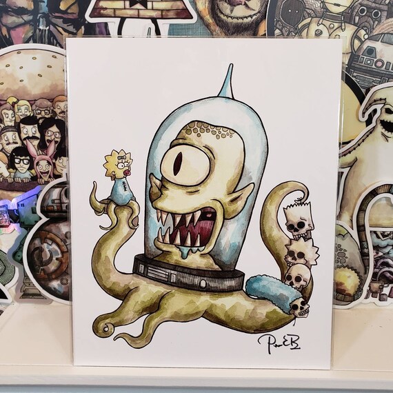 Kang Simpsons 8x10 Signed Print - Etsy
