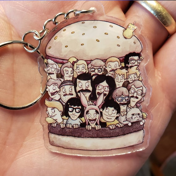 Bob's Burgers Keychain 2 Inches - Etsy