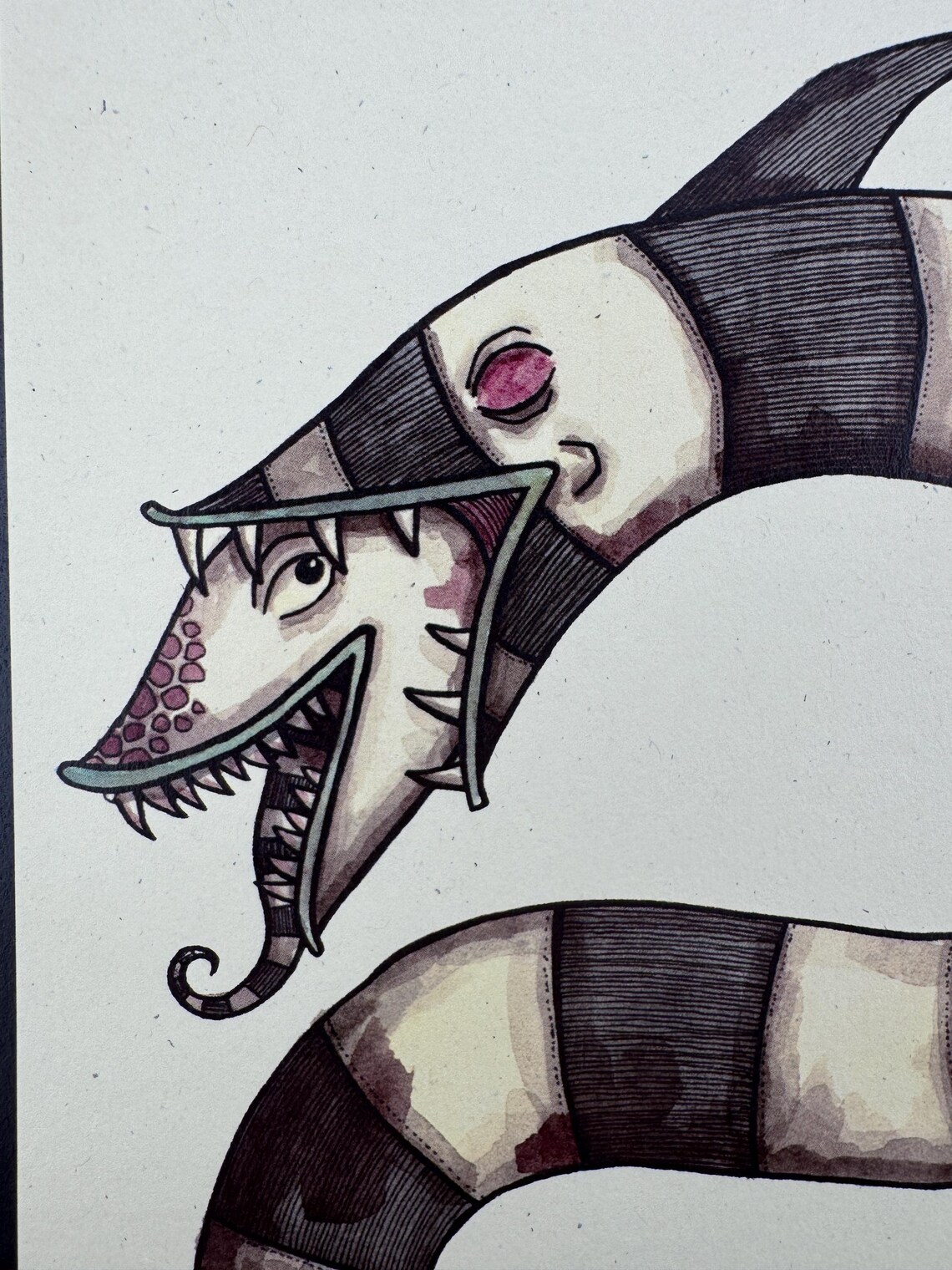 Beetlejuice Sandworm 8x10 Signed Print - Etsy