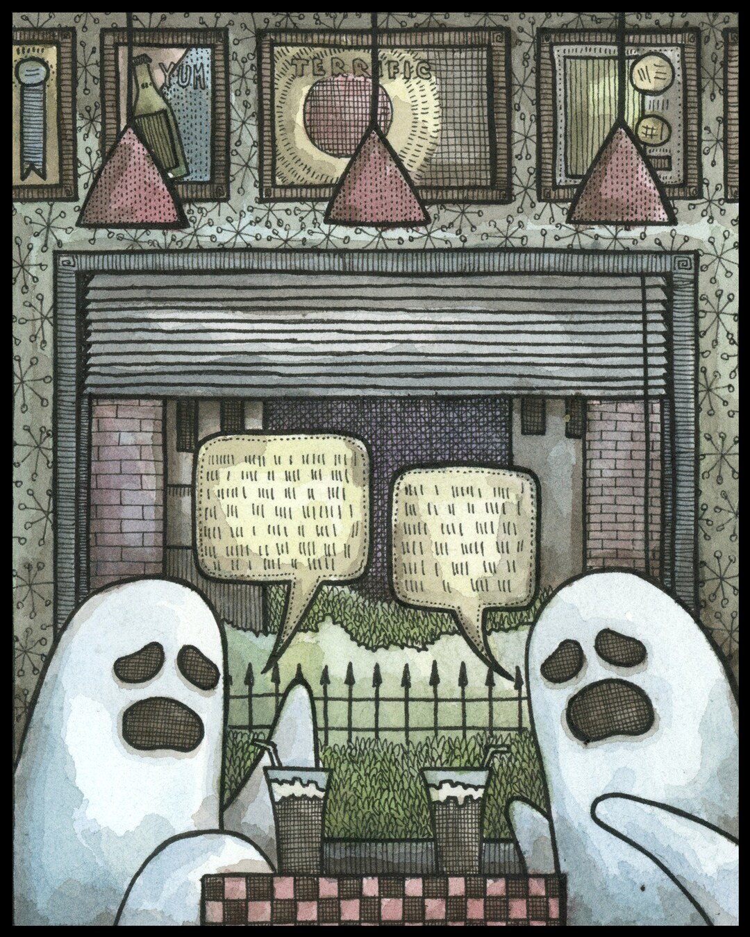 Ghost Diner Signed 8x10 Print - Etsy