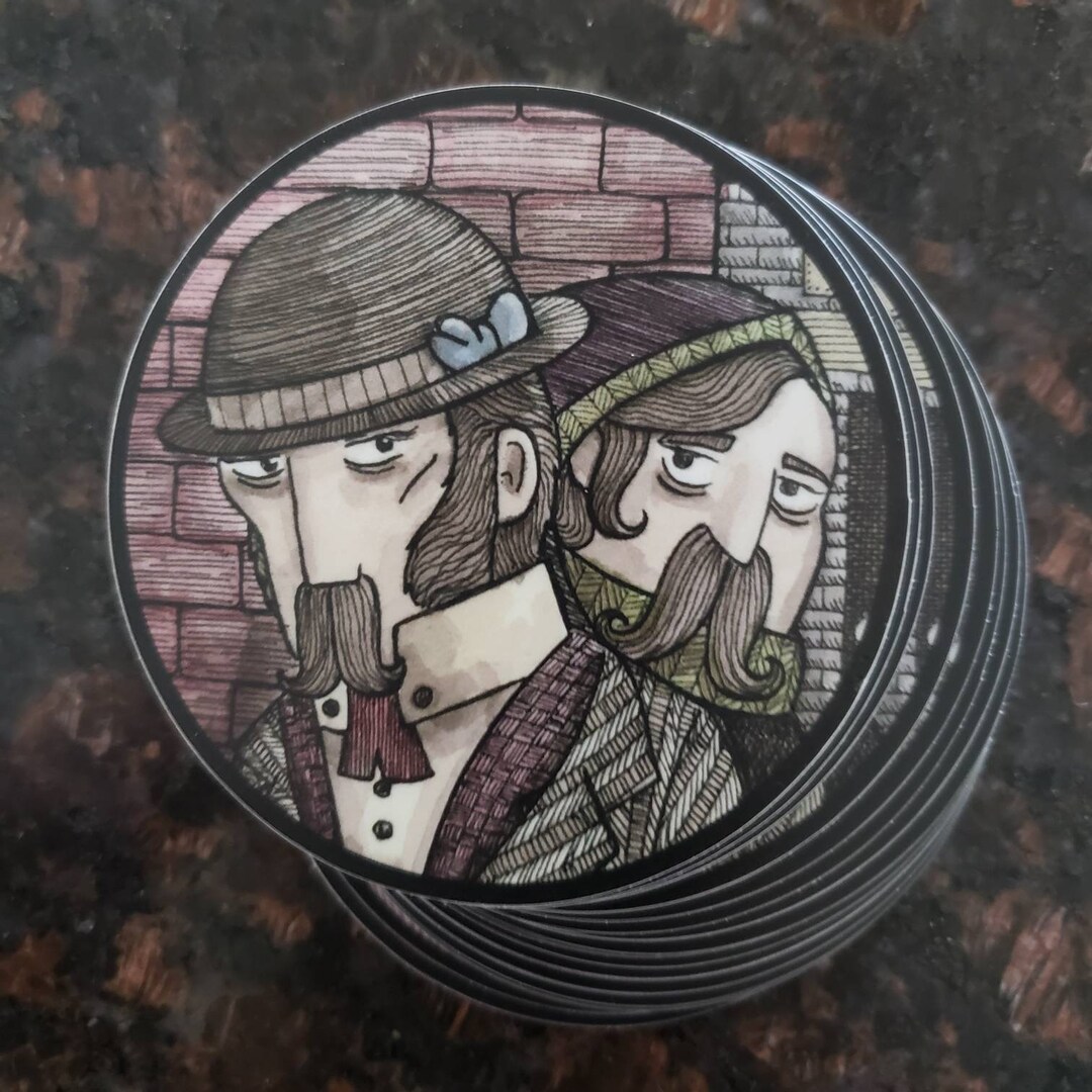 Detectives 3 Inch Round Vinyl Sticker - Etsy