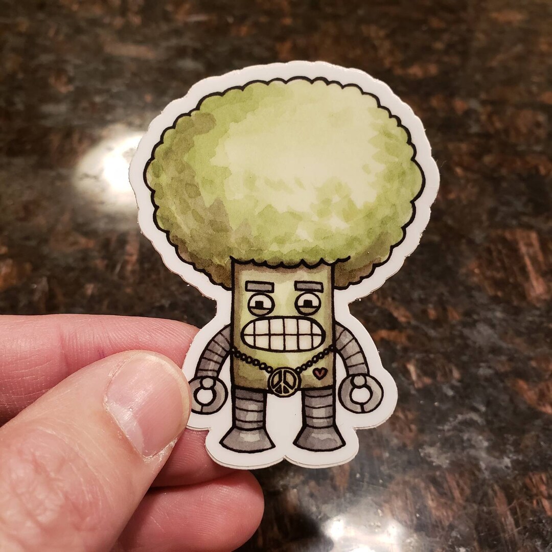 Broccoli 3 Inch Vinyl Sticker - Etsy