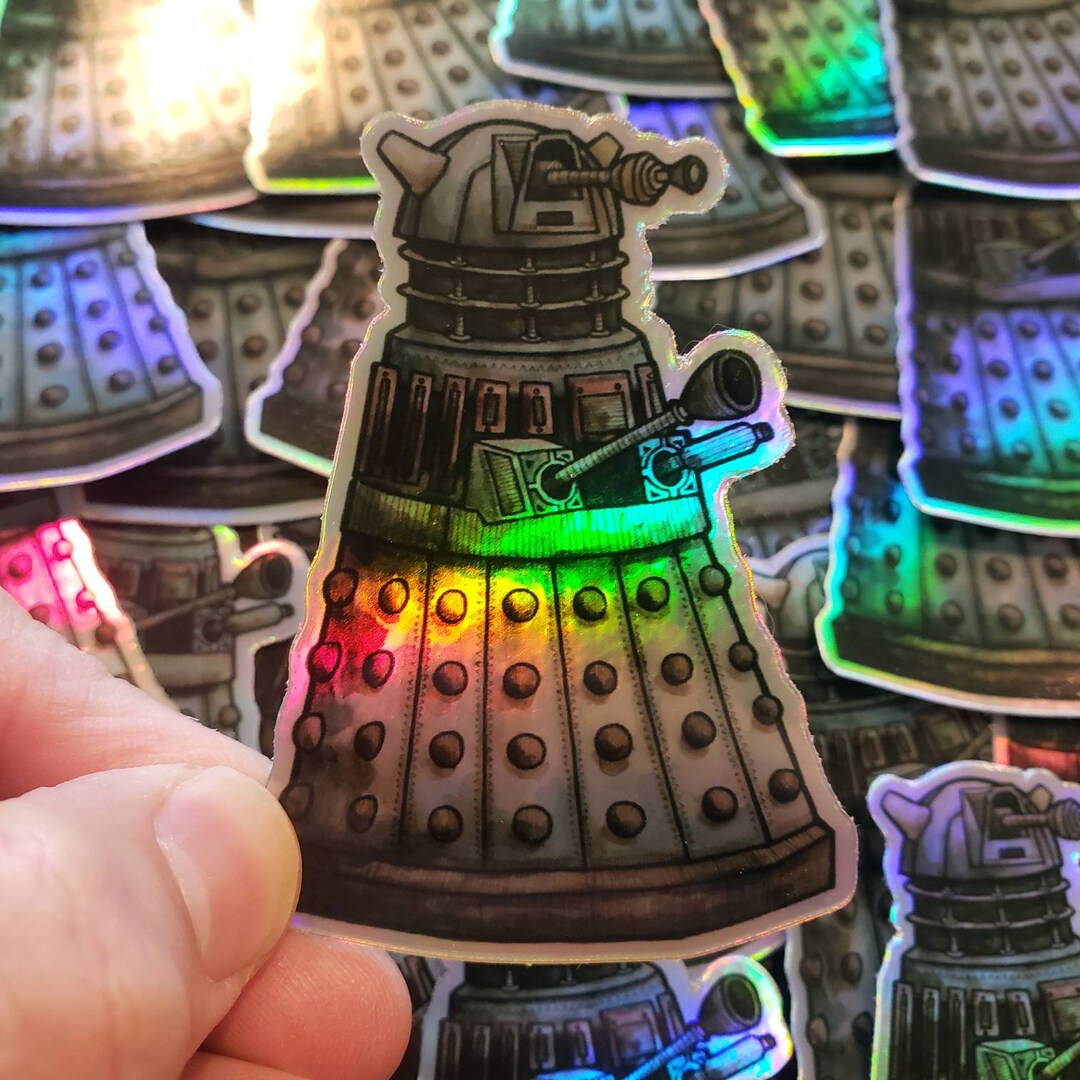 Dalek Holographic 3 Inch Sticker - Etsy