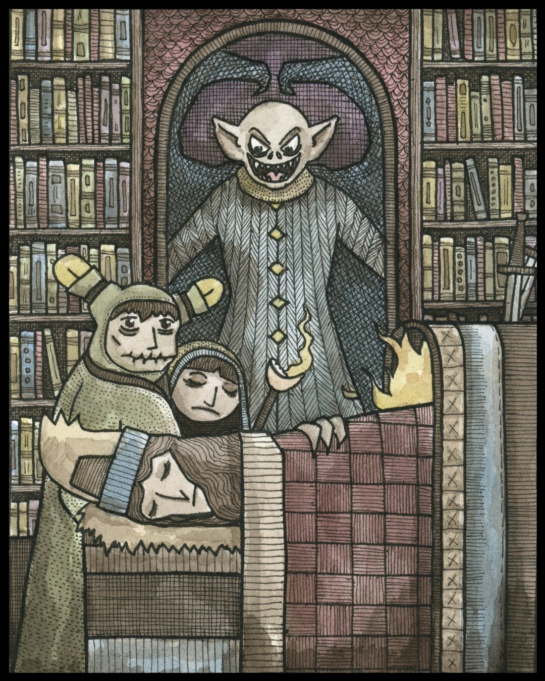Vampire at the Window Signed 8x10 Print - Etsy