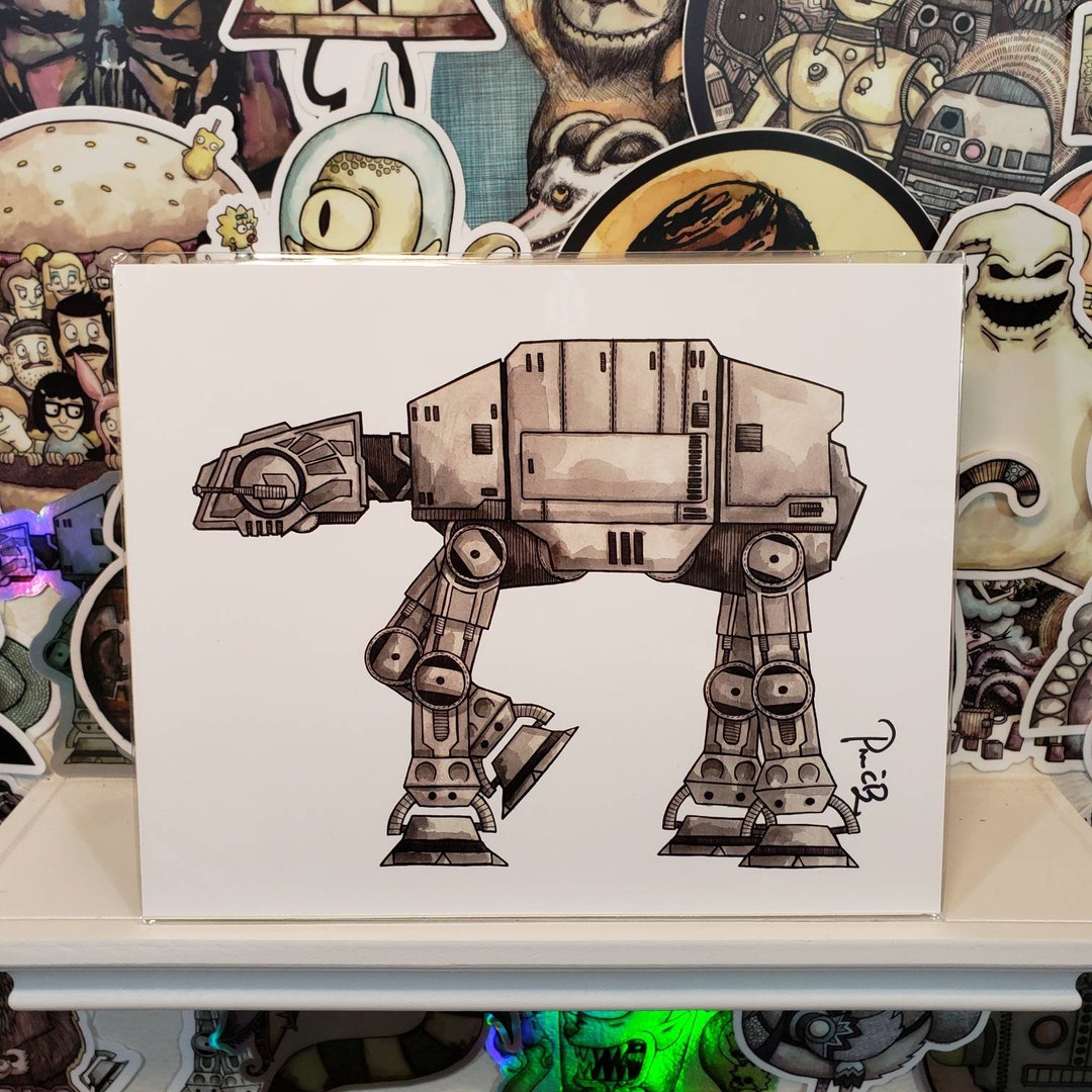 Atat Star Wars Signed 8x10 Print - Etsy