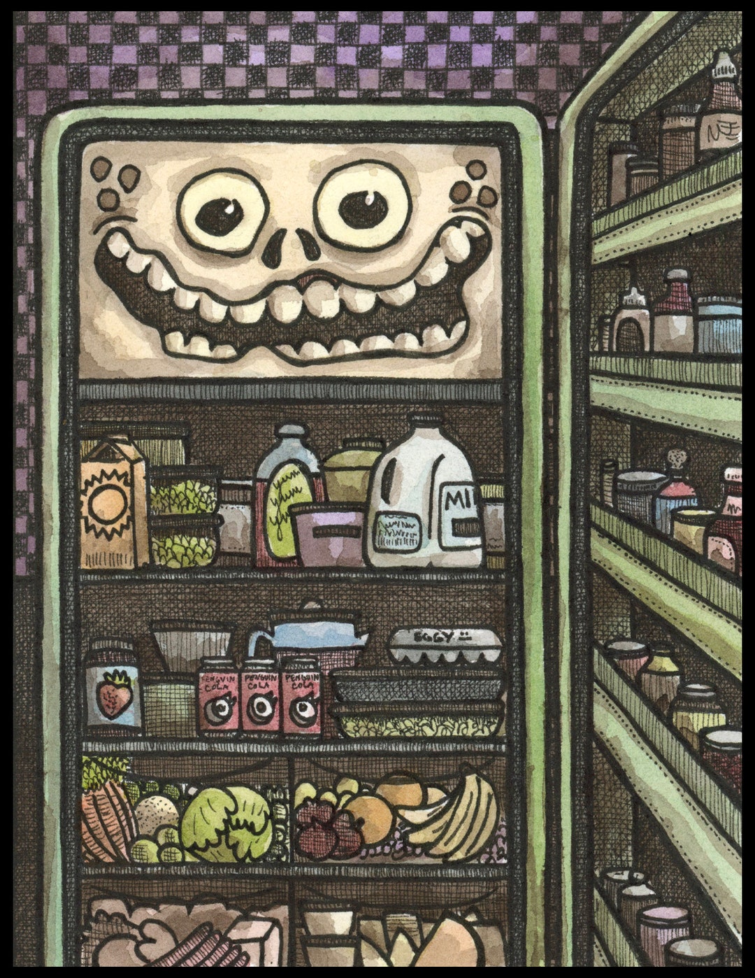 Fridge Monster Signed 8x10 Print - Etsy