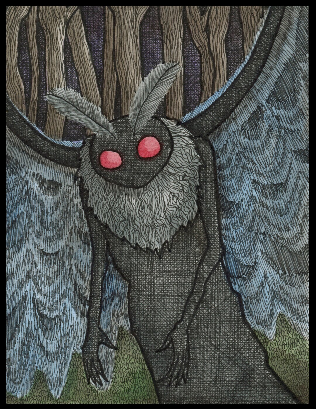 Mothman 2 Signed 8x10 Print - Etsy