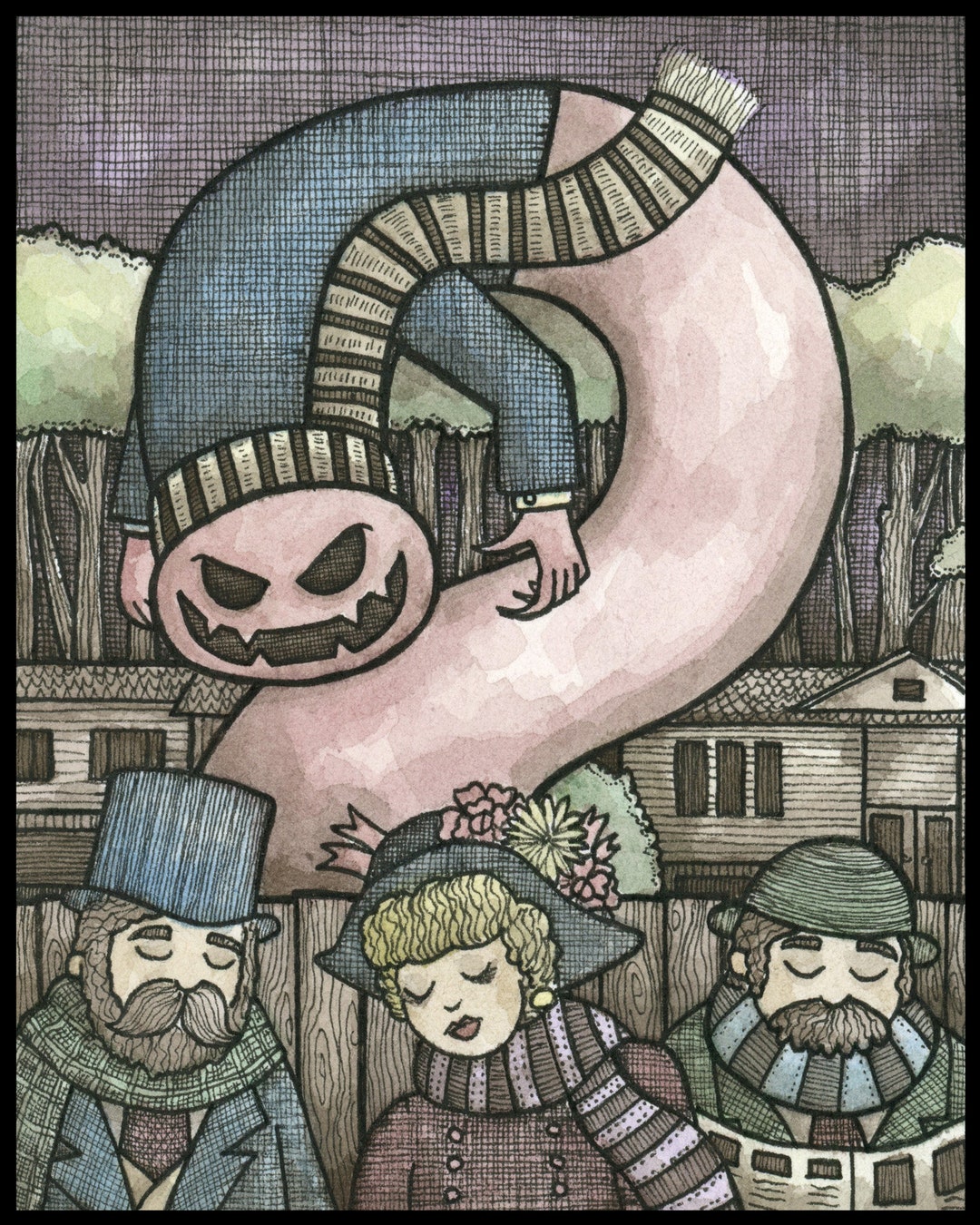 Monster Over the Fence Signed 8x10 Print - Etsy