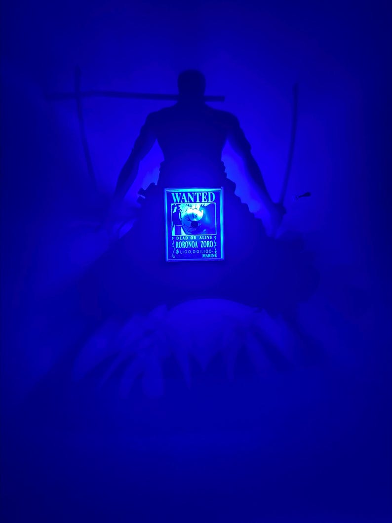 Anime Shadow Light Box | LED Projection Lamp | 3D Printed Night Light ...