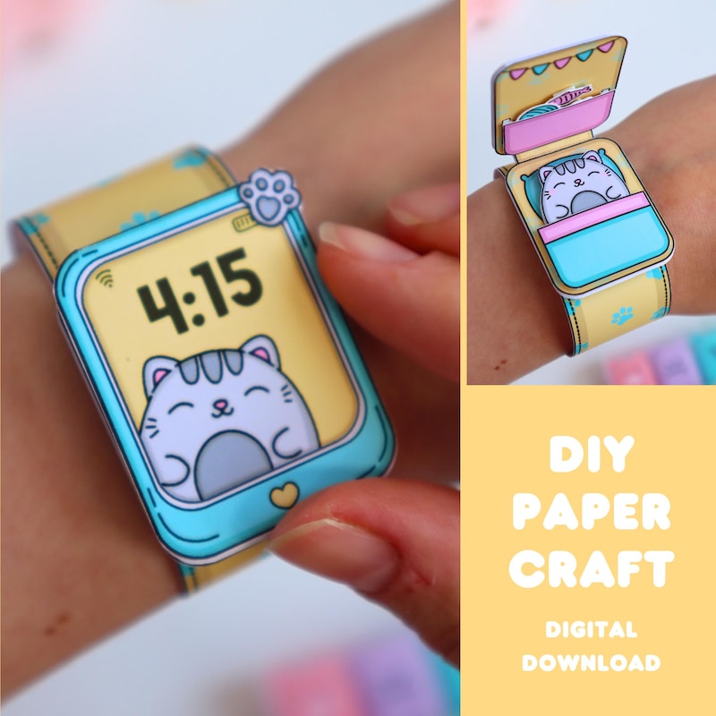 Printable Paper Craft Cat - Etsy UK
