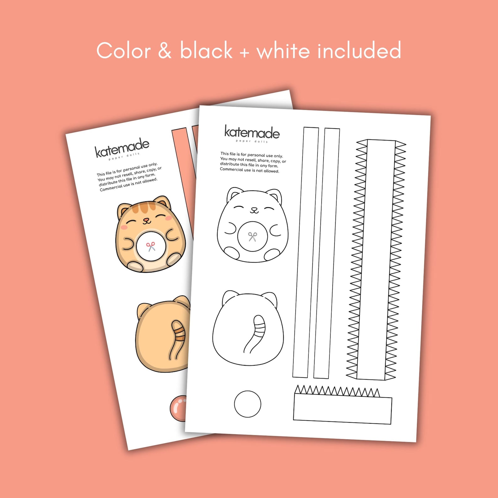 Easy DIY Clicker Toy Printable | Cute Animal Paper Craft for Kids | 30 ...